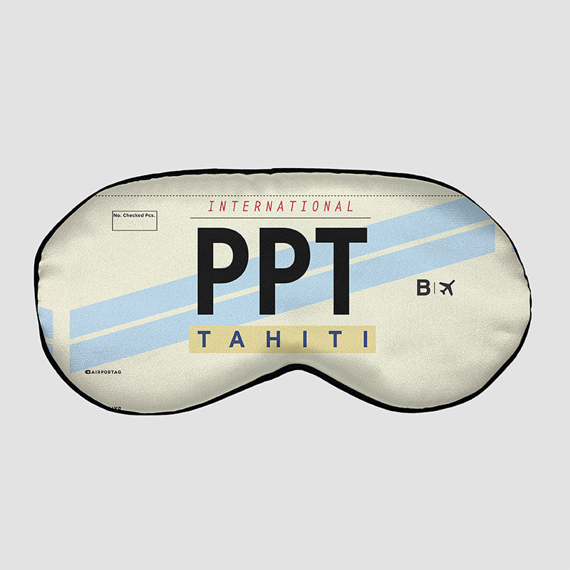 PPT - Fa'a'a Intl Airport - Papeete, Tahiti, French Polynesia - Eye Mask