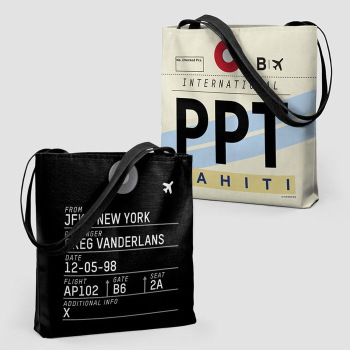 Tote Bag - PPT - Fa'a'a Intl Airport - Papeete, Tahiti, French ...