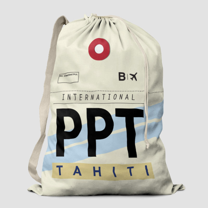 PPT - Fa'a'a Intl Airport - Papeete, Tahiti, French Polynesia - Laundry Bag