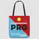 Tote Bag - PRG - Václav Havel Airport Prague IATA code PRG.