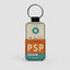 PSP - Palm Springs Airport - Leather Keychain