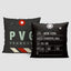 Throw Pillow - PVG - Shanghai Pudong Intl Airport. IATA code PVG.
