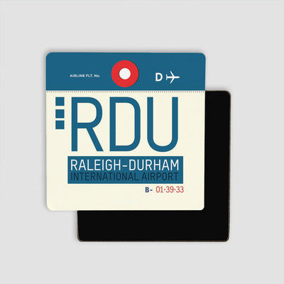 Poster - RDU - Raleigh-Durham International Airport - IATA code RDU