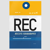 Poster - Wall Art Print - REC - Recife/Guararapes Intl Airport ...