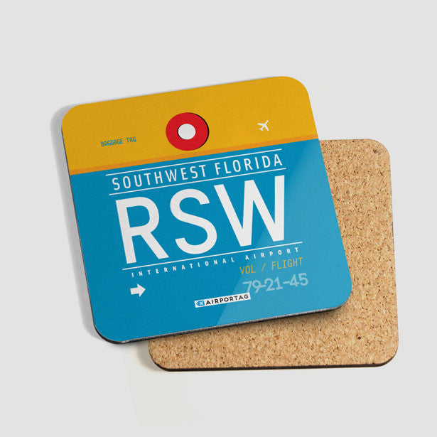 RSW - Southwest Florida Intl Airport - Fort Myers, Florida US - Coasters