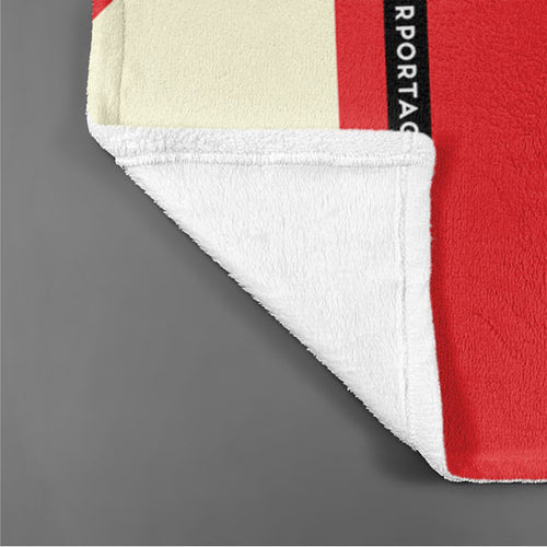 Throw Blanket - SFO airport code pattern.