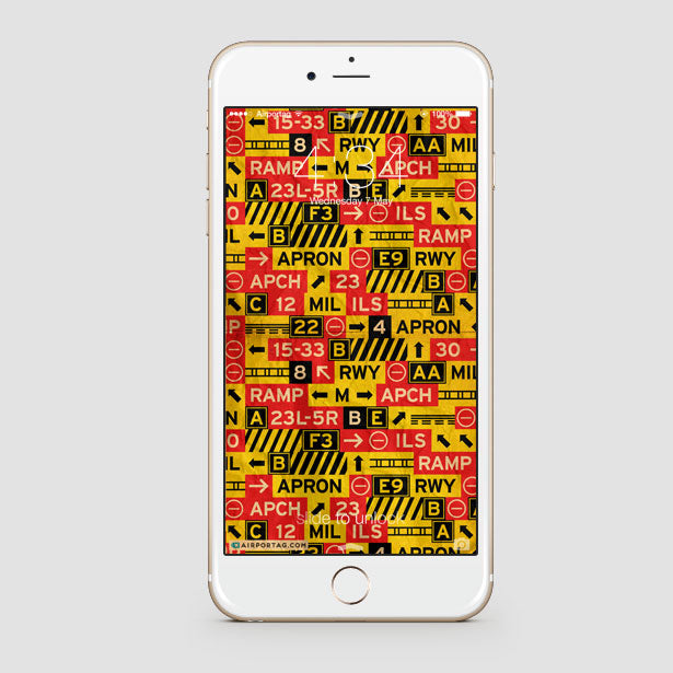 Runway Signs - Mobile wallpaper