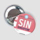 Pinback Button - Changi Airport - Changi, Singapore - IATA code SIN