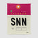 Throw Blanket - SNN airport code pattern
