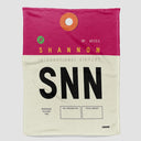 Throw Blanket - SNN airport code pattern