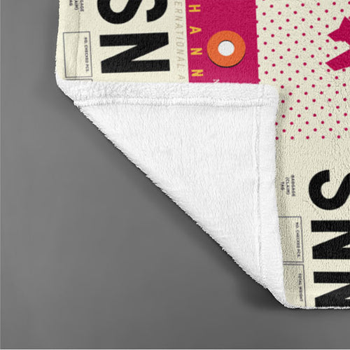 Throw Blanket - SNN airport code pattern