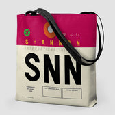 Tote Bag - SNN - Shannon Airport - Shannon, Ireland - IATA code SNN