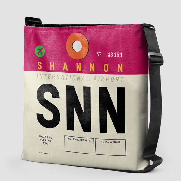 Tote Bag - SNN - Shannon Airport - Shannon, Ireland - IATA code SNN