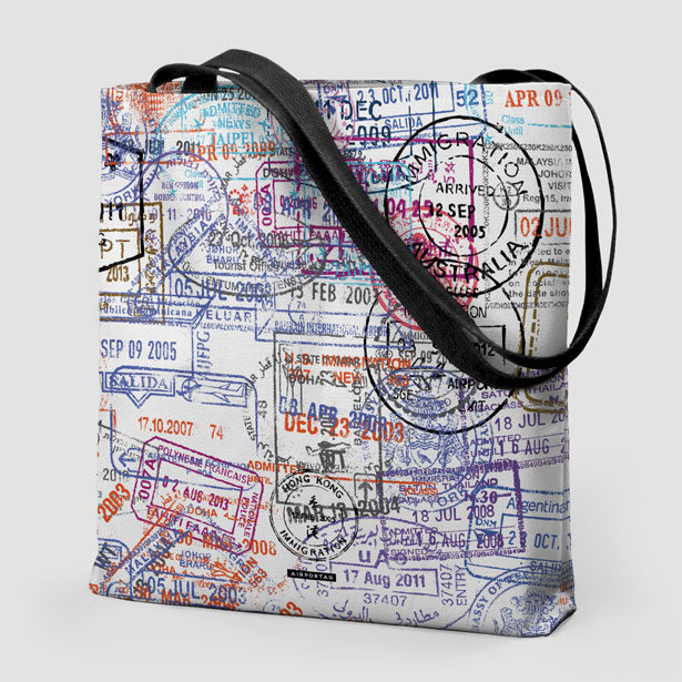 Tote Bag - Travel Stamps