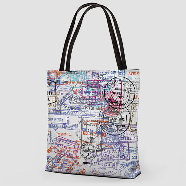 Tote Bag - Travel Stamps