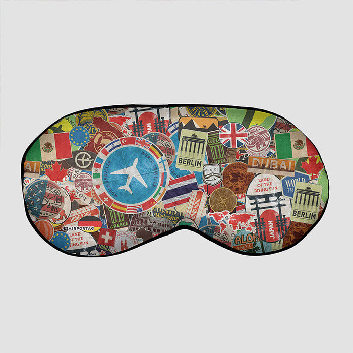 Travel Stickers - Eye Mask
