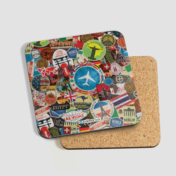 Travel Stickers - Coasters
