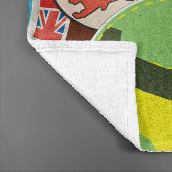 Throw Blanket - Travel Stickers