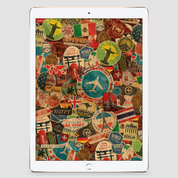 Travel Stickers - Mobile wallpaper