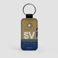SV - Leather Keychain