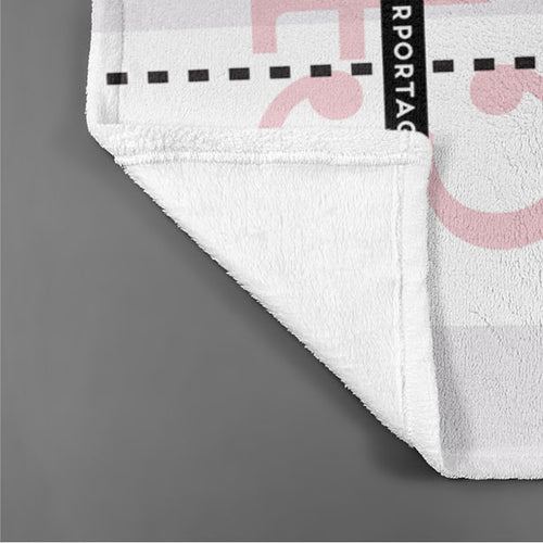 Throw Blanket - SXF airport code pattern.