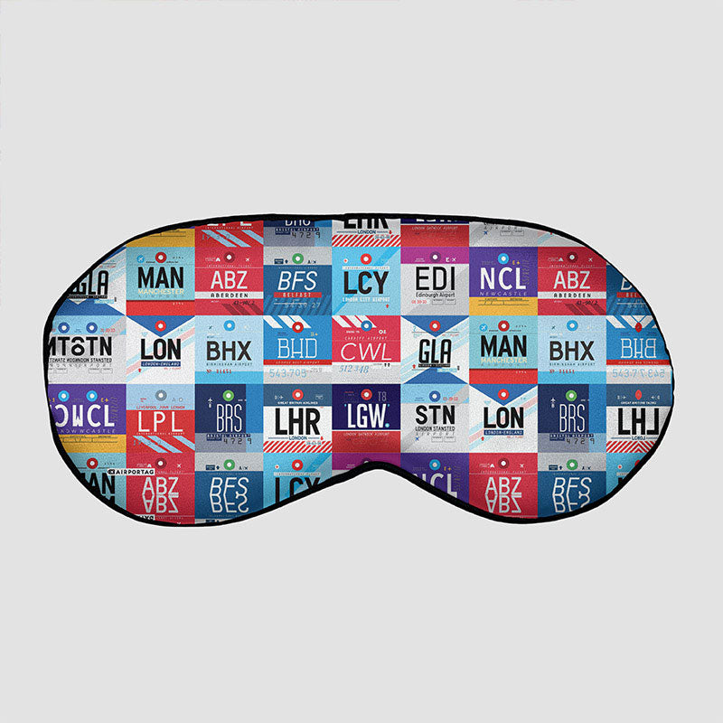 United Kingdom Airports - Eye Mask