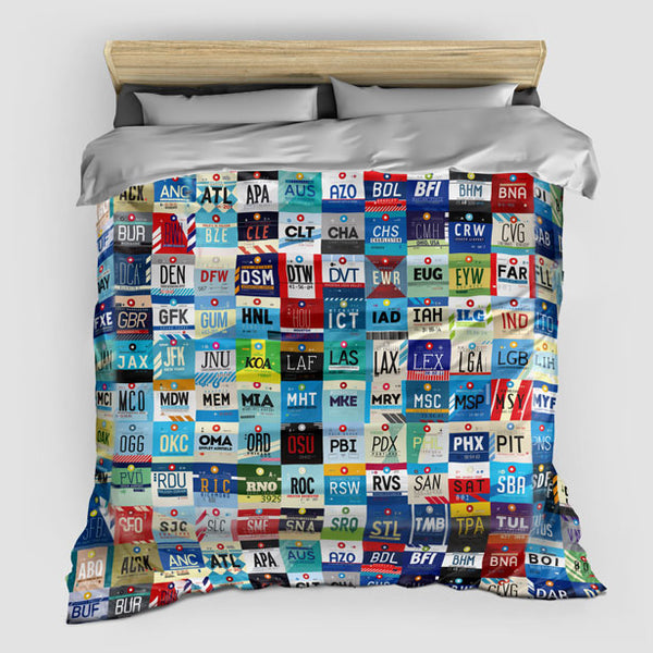 Travel and aviation inspired duvet covers - Airportag