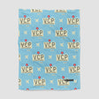 Throw Blanket - VCP airport code pattern.