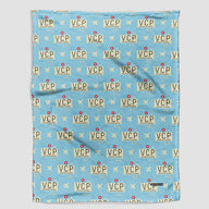 Throw Blanket - VCP airport code pattern.