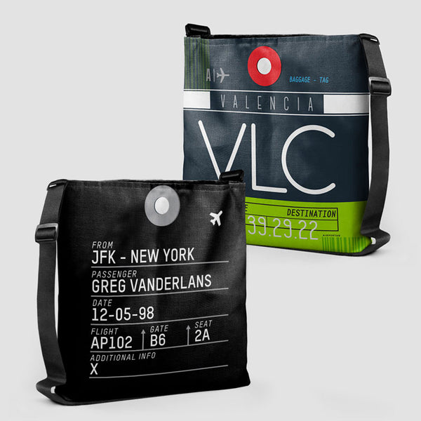 Tote Bag - VLC - Valencia Airport - Valencian Community, Spain - IATA ...