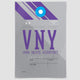 Poster - Wall Art Print - VNY - Van Nuys Airport - California, US