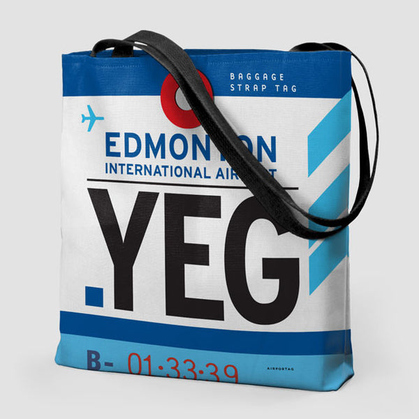 Tote Bag - YEG - Edmonton Airport - Leduc - IATA code YEG