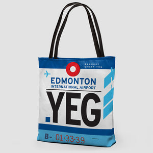 Tote Bag - YEG - Edmonton Airport - Leduc - IATA code YEG