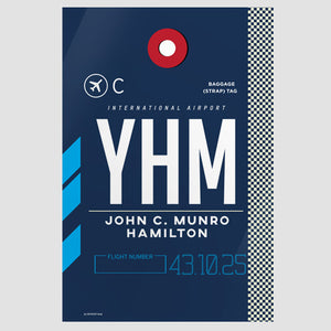 Poster - Wall Art Print - YHM - John C. Munro Hamilton Intl Airport ...