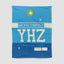 Throw Blanket - YHZ airport code pattern.