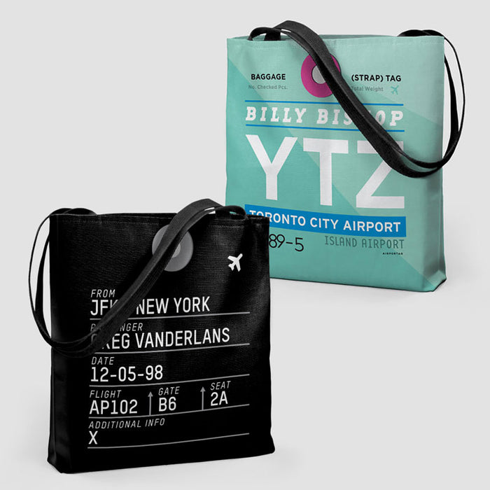 Tote Bag - YTZ - Billy Bishop Toronto City Airport - Ontario, Canada ...