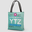 Tote Bag - YTZ - Billy Bishop Toronto City Airport - Ontario, Canada ...