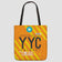 Tote Bag - YYC - Calgary International Airport - IATA code YYC