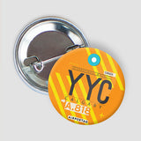 Pinback Button - Calgary Airport - Calgary, Alberta, Canada - IATA code YYC