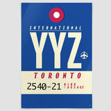 Poster - Wall Art Print - YYZ - Toronto - Lester B. Pearson Intl ...