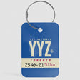 Airport Code Luggage Tag - IATA code YYZ baggage tag