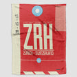 Throw Blanket - ZRH airport code pattern.