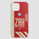 Airport Code Phone Case - IATA code ZRH Mobile Cover