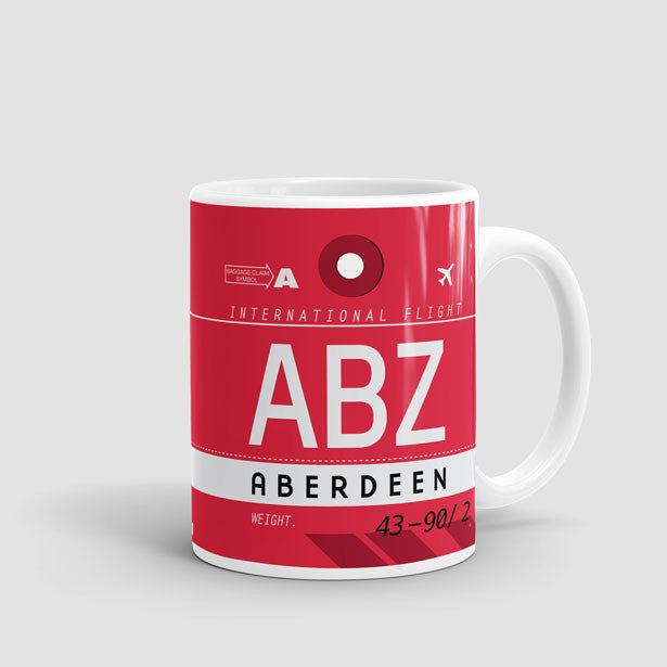 Coffee Mug - ABZ - Aberdeen Airport - IATA code ABZ