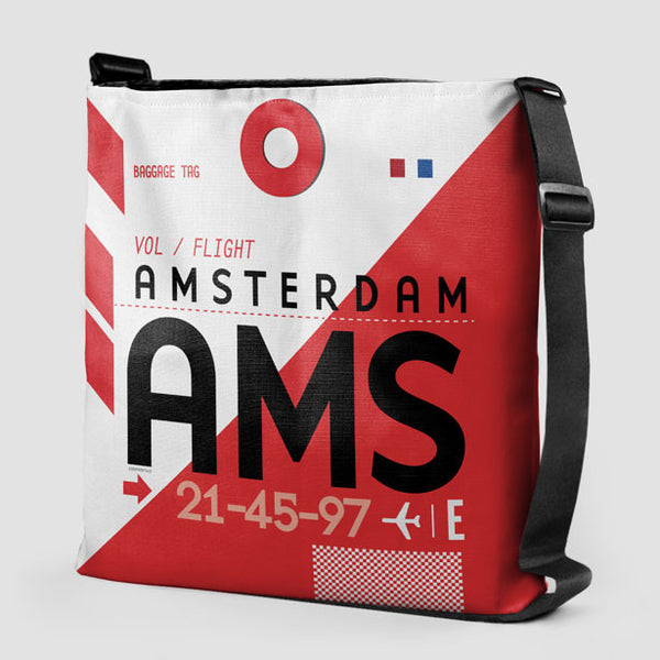 Tote Bag - AMS - Amsterdam Schiphol Airport IATA code