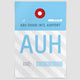 Poster - Wall Art Print - AUH - Abu Dhabi Airport - UAE