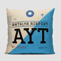 Throw Blanket - AYT airport code pattern.