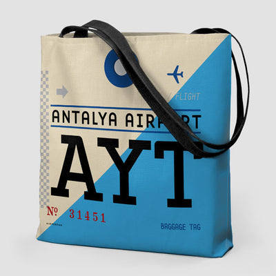 Throw Blanket - AYT airport code pattern.