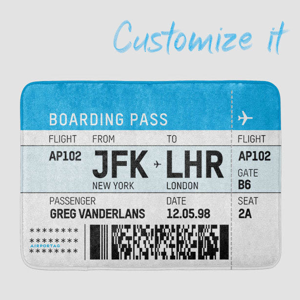 Unique Aviation and Travel themed Bath Mats