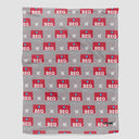 Throw Blanket - BEG airport code pattern.